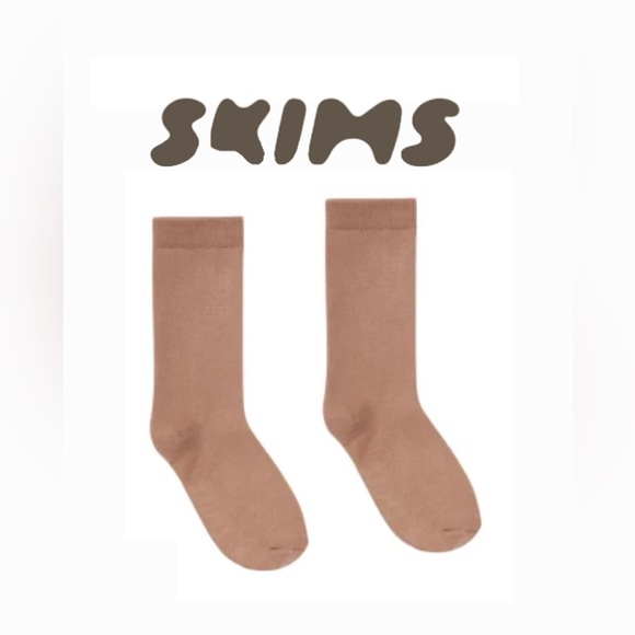 SKIMS | Accessories | Nwt Skims Everyday Crew Socksin Color Mica | Poshmark